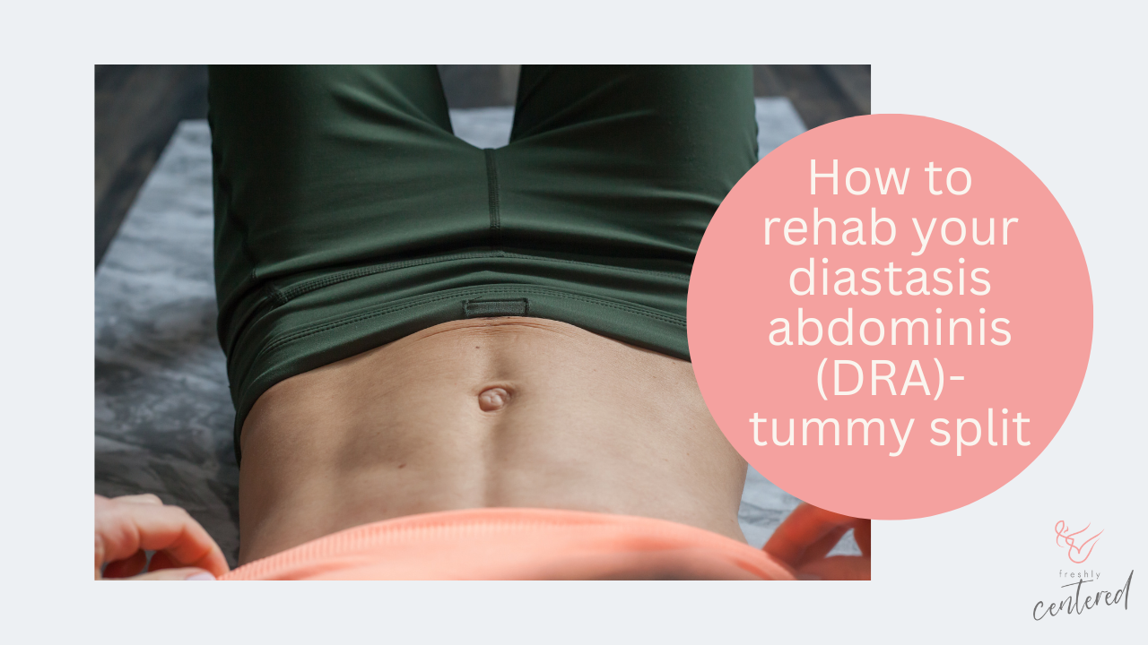 How to rehab diastasis rectus- the postpartum tummy split - Freshly ...